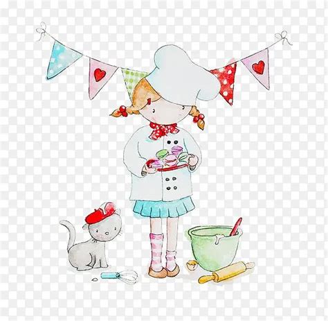 卡通厨师造型小女孩png图片素材下载图片编号8171854 Png素材网