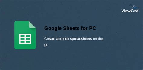 Download Google Sheets For PC Windows Computer