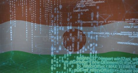 animation of digital code and programming symbols overlaying indian