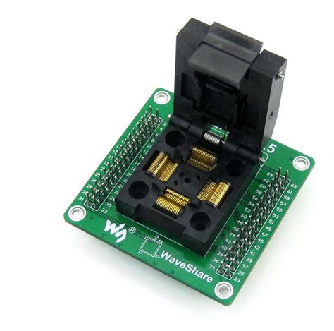 Qfp64 Pqfp64 Tqfp64 05mm Pitch 10x10 Mm Ic Test Socket Adapter