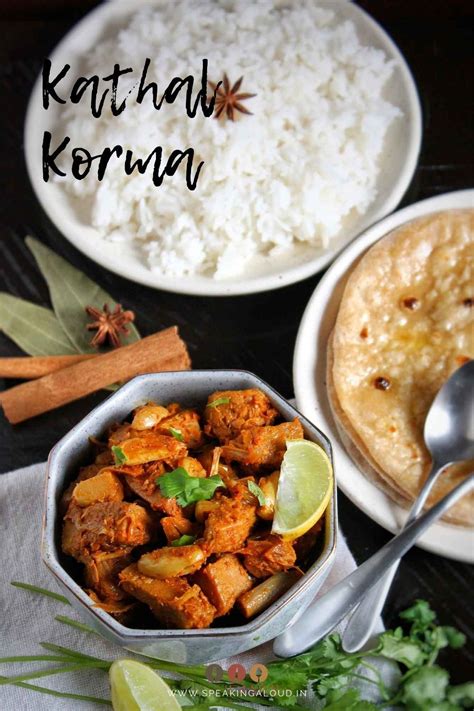 Kathal Korma Recipe Korma Recipe Recipes Vegetarian Recipes
