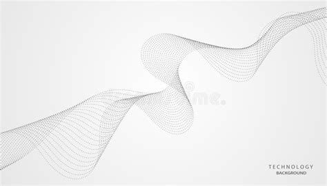 Abstract Wave Vector Beautiful Lines Concept Technology Network Internet Stock Vector