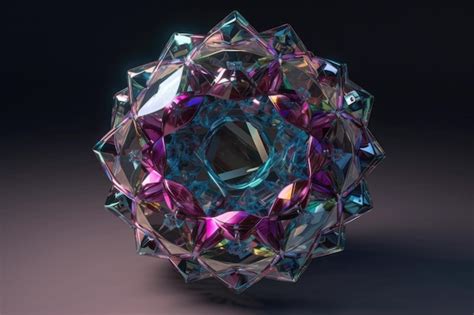 Premium Ai Image A Crystal With An Infinite Number Of Rotational Symmetries Created With