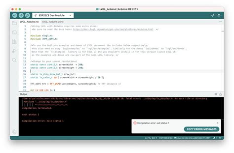 Lvgl Version X Missing Lvgl Src Display Directory But It S In Master Get Started Lvgl Forum