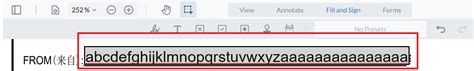 adjust the font size of textformfield controls on fill and sign