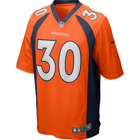 Mens Denver Broncos Terrell Davis Nike Orange Game Retired Player Jersey