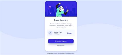GitHub Mayssabenfredj Order Summary Challenge Order Summary Component Using Only HTML And CSS