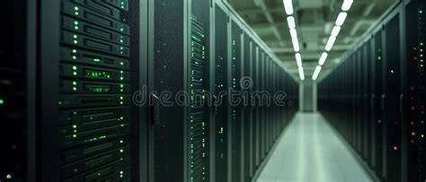 Rows Of High Performance Servers Illuminate The Data Center Supporting