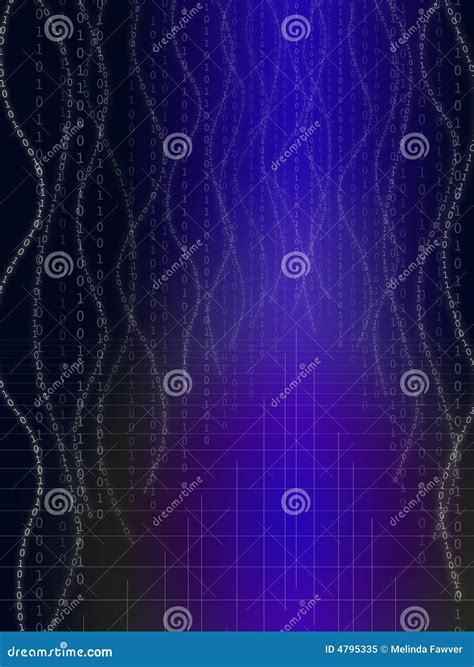 Binary Code Blue Background Stock Illustration Illustration Of Symbol