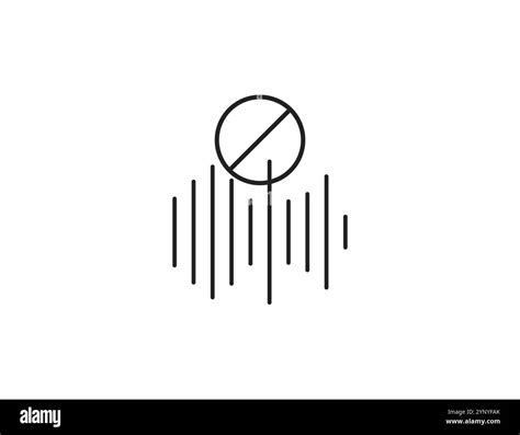 Audio Noise Reduction Normalization Icon Vector Illustration Stock