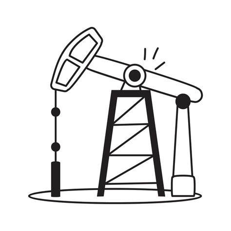 Oil Drilling Rig Illustrating Fossil Fuel Extraction 52137697 Vector Art At Vecteezy