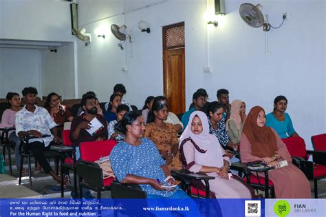 Enumerators Training Workshop Anuradhapura Fian Sri Lanka
