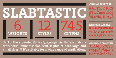 Ulga Type Fonts Rahere Slab Typeface Humanist Slab Serif