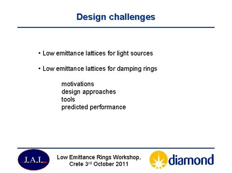 Review Of Lattice Design For Low Emittance Ring