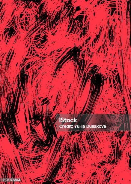 추상 얼룩 브러시 스트로크 아크릴과 수채화 그림 컬러 텍스처 배경 빨간색 검정색 배경 감정에 대한 스톡 사진 및 기타 이미지 감정 개념 구아슈 Istock