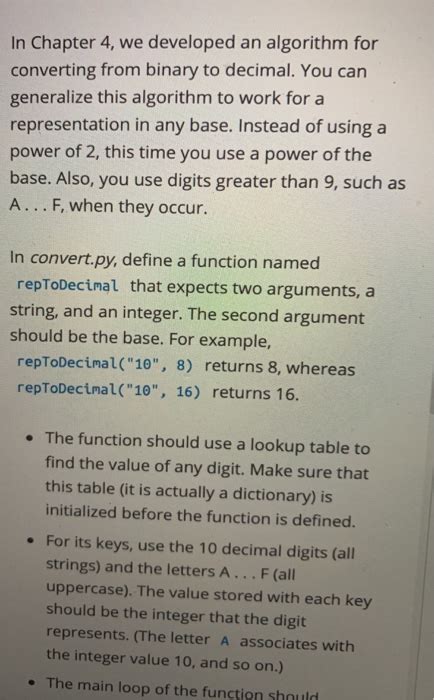 Solved In Chapter We Developed An Algorithm For Chegg