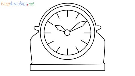 How To Draw Mantelpiece Clock Step By Step [7 Easy Phase] [emoji]