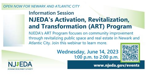 New Jersey Economic Development Authoritys Njeda Activation Revitalization And