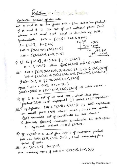Relation And Functions Notes LearnPick India