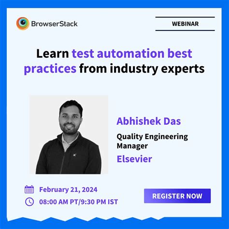Browserstack On Linkedin Webinar Curating Test Automation Strategies