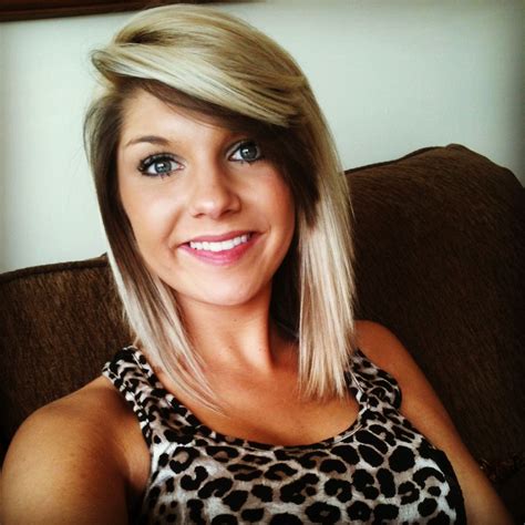 Blonde Hair With Brown Underneath And Bangs