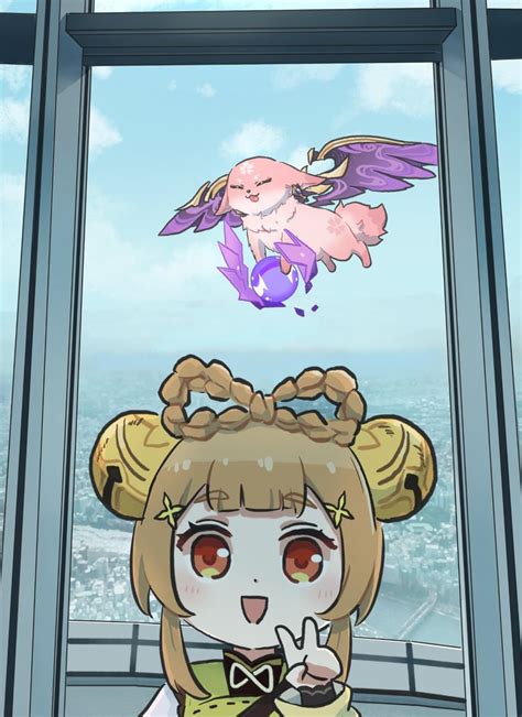 Yae Miko Yae Miko And Yaoyao Genshin Impact Drawn By Xinzoruo Danbooru