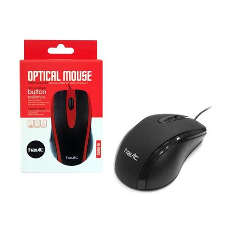 Havit Ms 753 Red Usb Optical Mouse Pcx Brand New And Used Computers