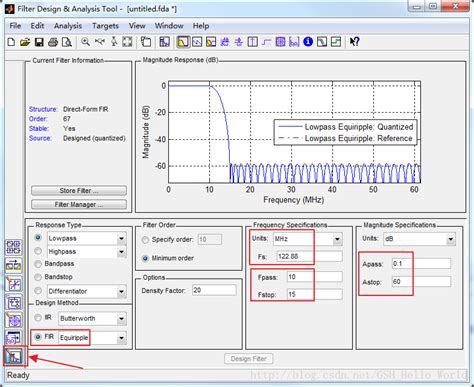 使用fdatool生成xilinx中fir滤波器ip核的系数numerator Word Length Csdn博客