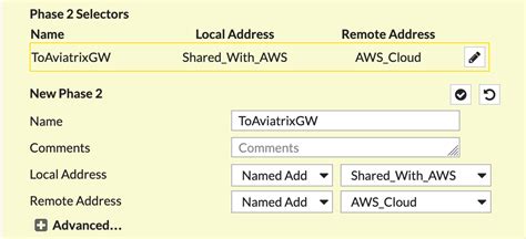 Aviatrix Gateway To Fortigate Documentation