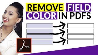 How To Change Text Field Border And Fill Color In A Fillable Pdf File Using Adobe Acrobat Pro Dc