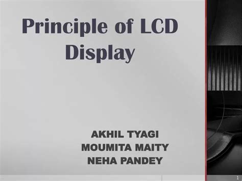 PPT Principle Of LCD Display PowerPoint Presentation Free Download ID 6145616
