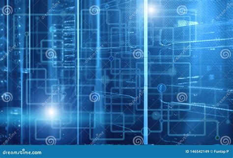 Abstract Modern Data Center Room Electronic Computer Hardware Technology Concept Wallpapers