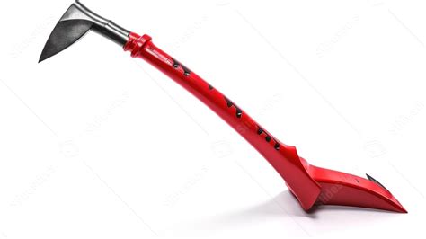 Fondo Piolet De Escalada Rojo En 3d Aislado En Un Blanco Para Power Point Y Diapositivas