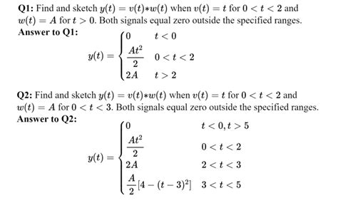 Solved Q1 Find And Sketch Y T V T W T When V T Chegg Com