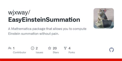 Github Wjxwayeasyeinsteinsummation A Mathematica Package That