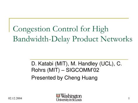 ppt congestion control for high bandwidth delay product networks