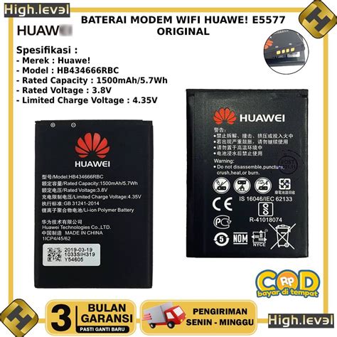 Jual Baterai Batre Battery Modem Wifi Huawei E HB RBC Mah Shopee Indonesia