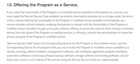add server side public license sspl · issue 932 · github