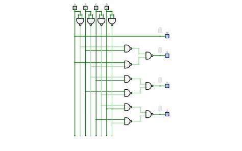 CircuitVerse BINARY CODE TO GRAY CODE USING NAND GATE