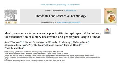 Delighted To Share Our Recent Paper On Rapid Authentication Of Meat Provenance Published In