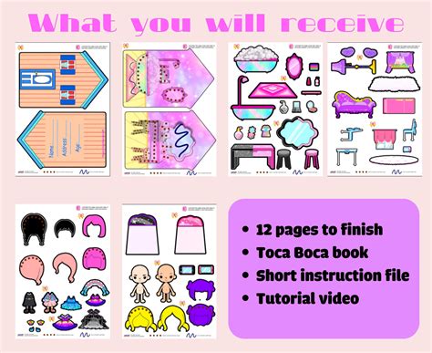 Printable Paper Doll Toca House Pretty Paper Toca Boca Doll Etsy Israel