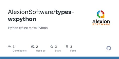 Releases AlexionSoftware Types Wxpython GitHub