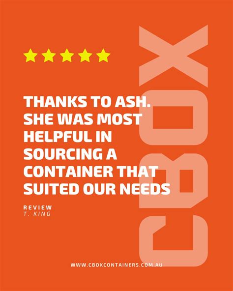 Cboxcontainersaustralia Customerreview Happycustomers 5starservice