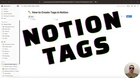 how to create tags in notion complete tutorial youtube