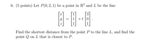 Solved Points Let P Be A Point In R And I Chegg Com
