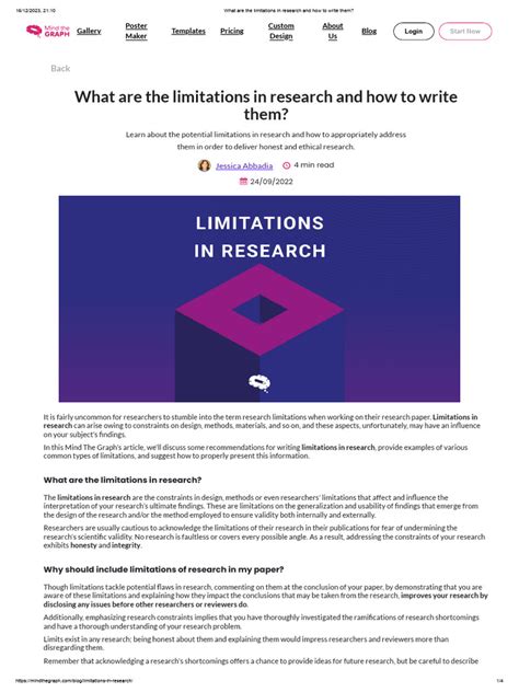 Limitation Pdf Sampling Statistics Infographics