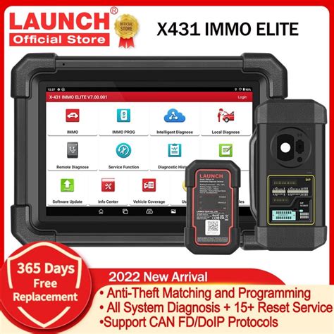 Launch X431 Immo Elite Car Key Programming Tools Obd Obd2 Full System