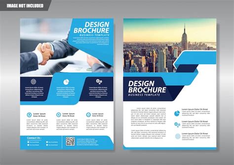 브로셔 전단지 또는 소책자 배경 연례 보고서를 커버 프리미엄 벡터