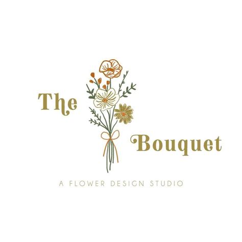 Bouquet Logoflower Logoflorist Logologologo Etsy In 2022 Florist