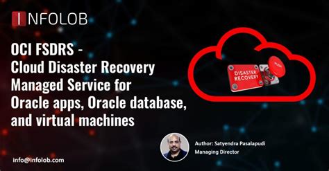 Satyendra Pasalapudi☁ On Linkedin Oracle Cloud Infrastructure Full Stack Disaster Recovery